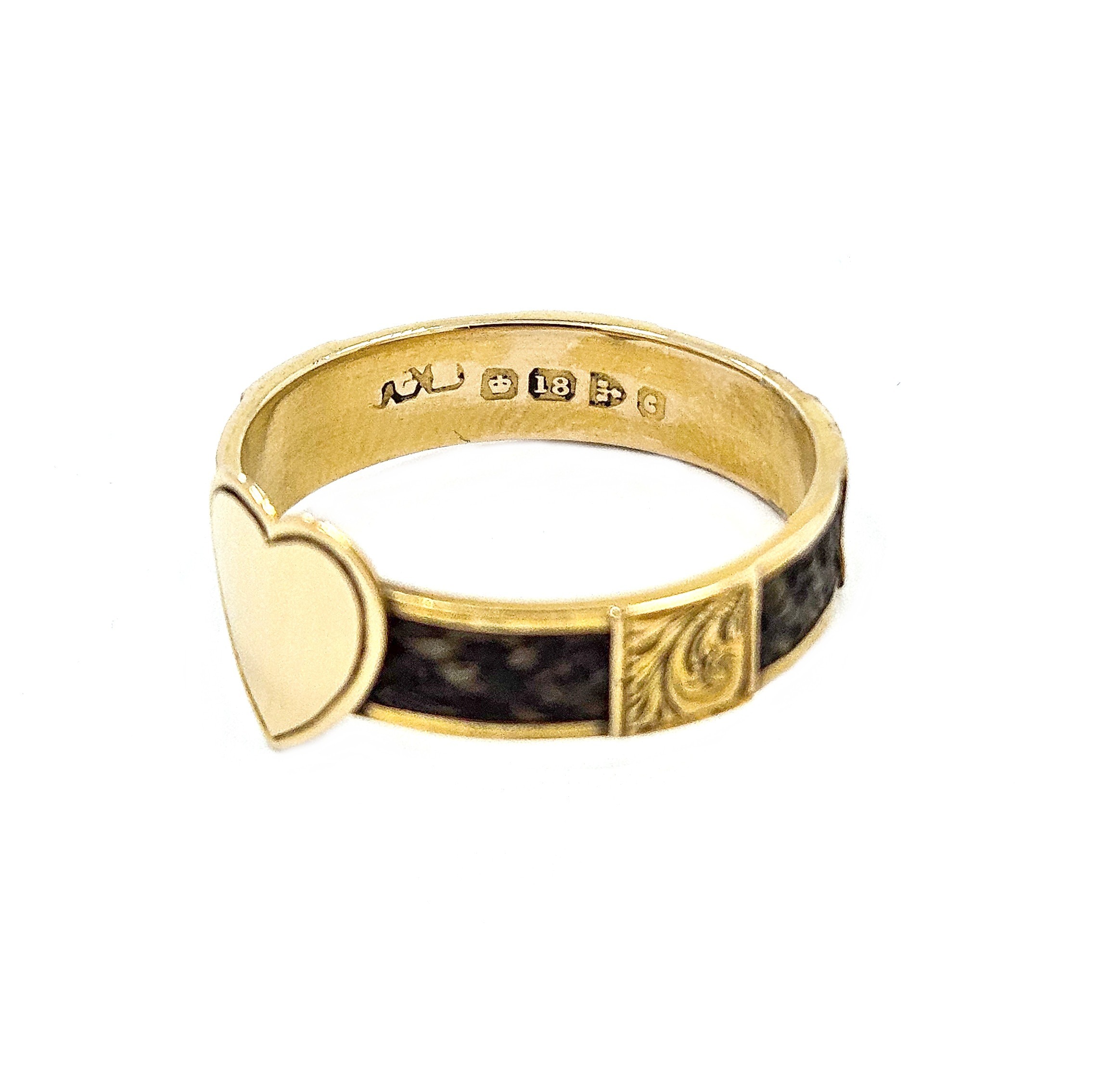 Edwardian Mourning Ring with Plaited Hair - G Davison & Sons Jewellers ...