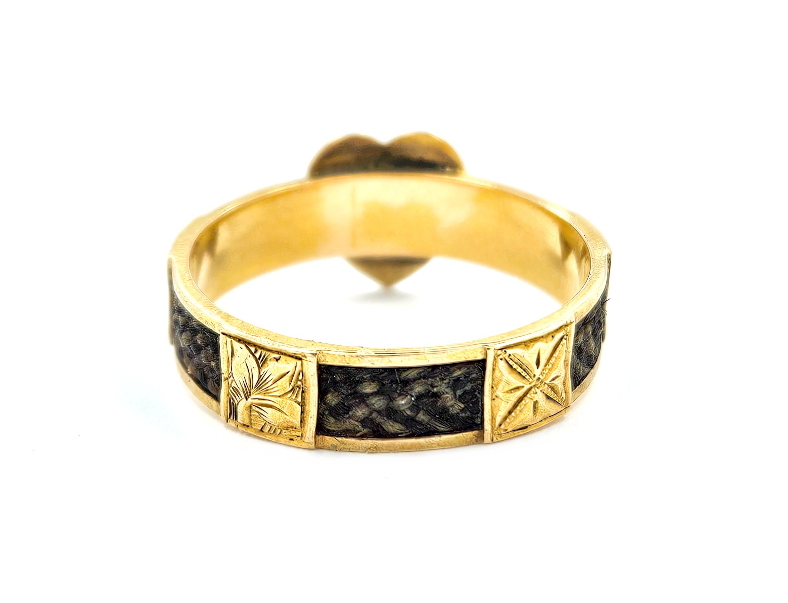 Edwardian Mourning Ring with Plaited Hair - G Davison & Sons Jewellers ...