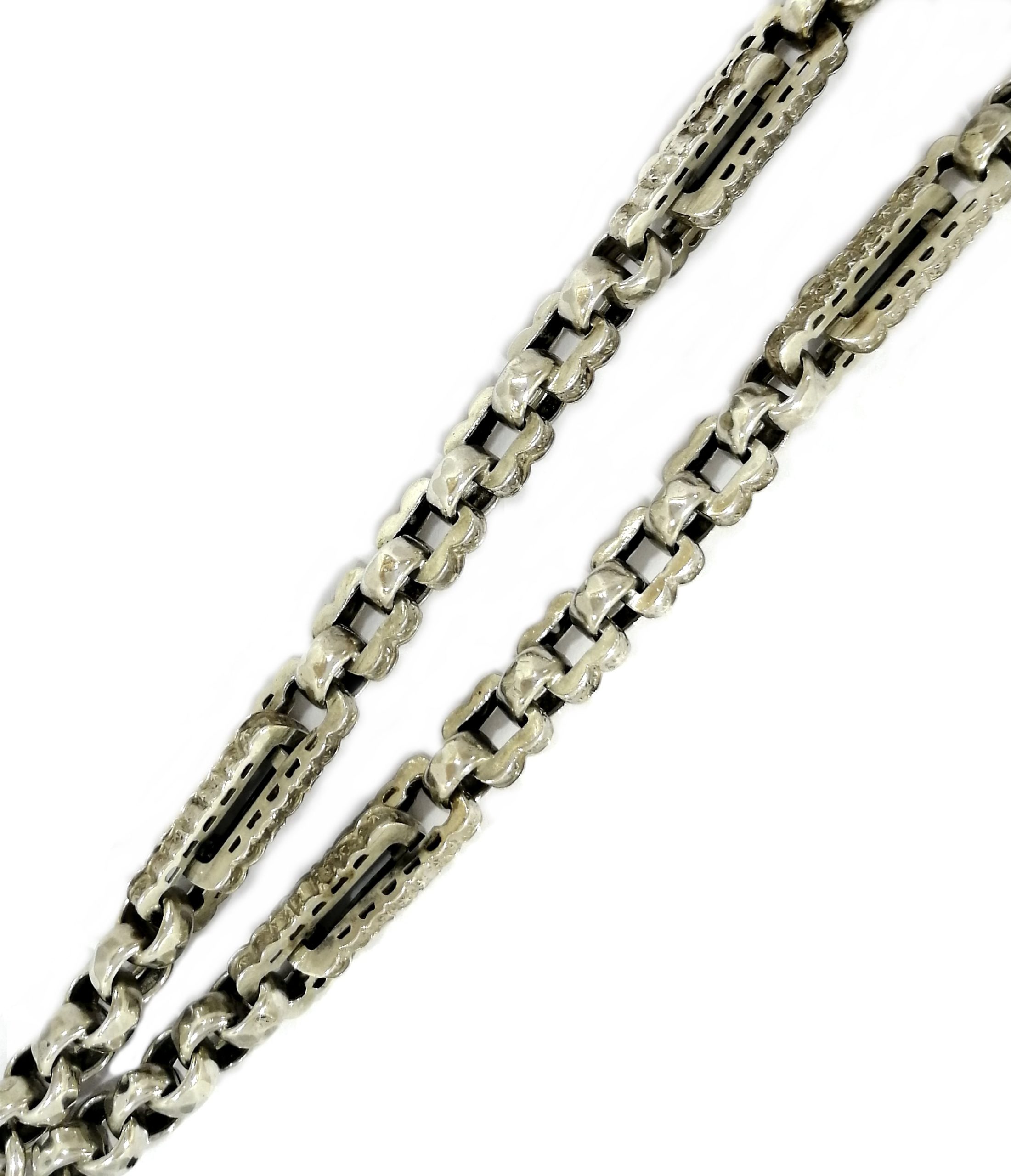 Victorian Silver Double Albert Chain - G Davison & Sons Jewellers in ...