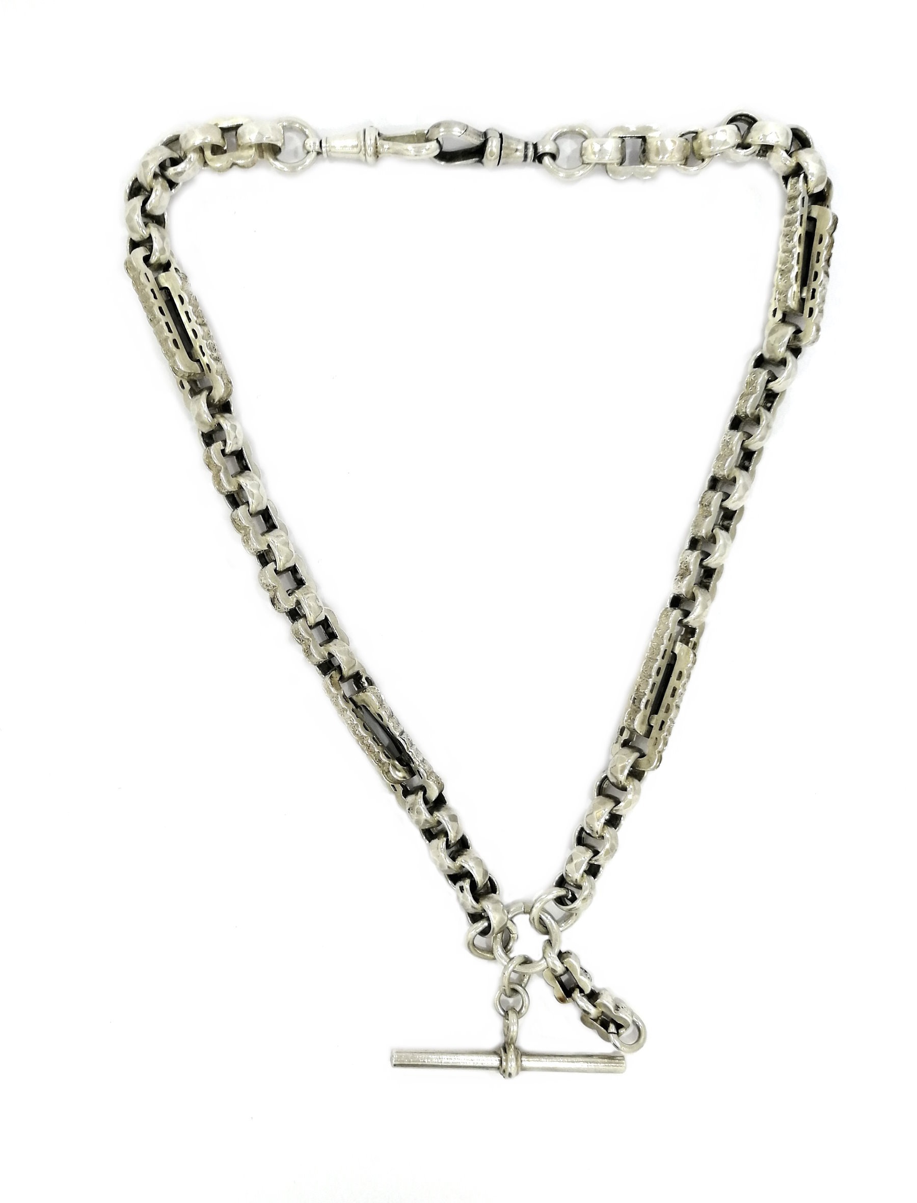 Victorian Silver Double Albert Chain - G Davison & Sons Jewellers in ...