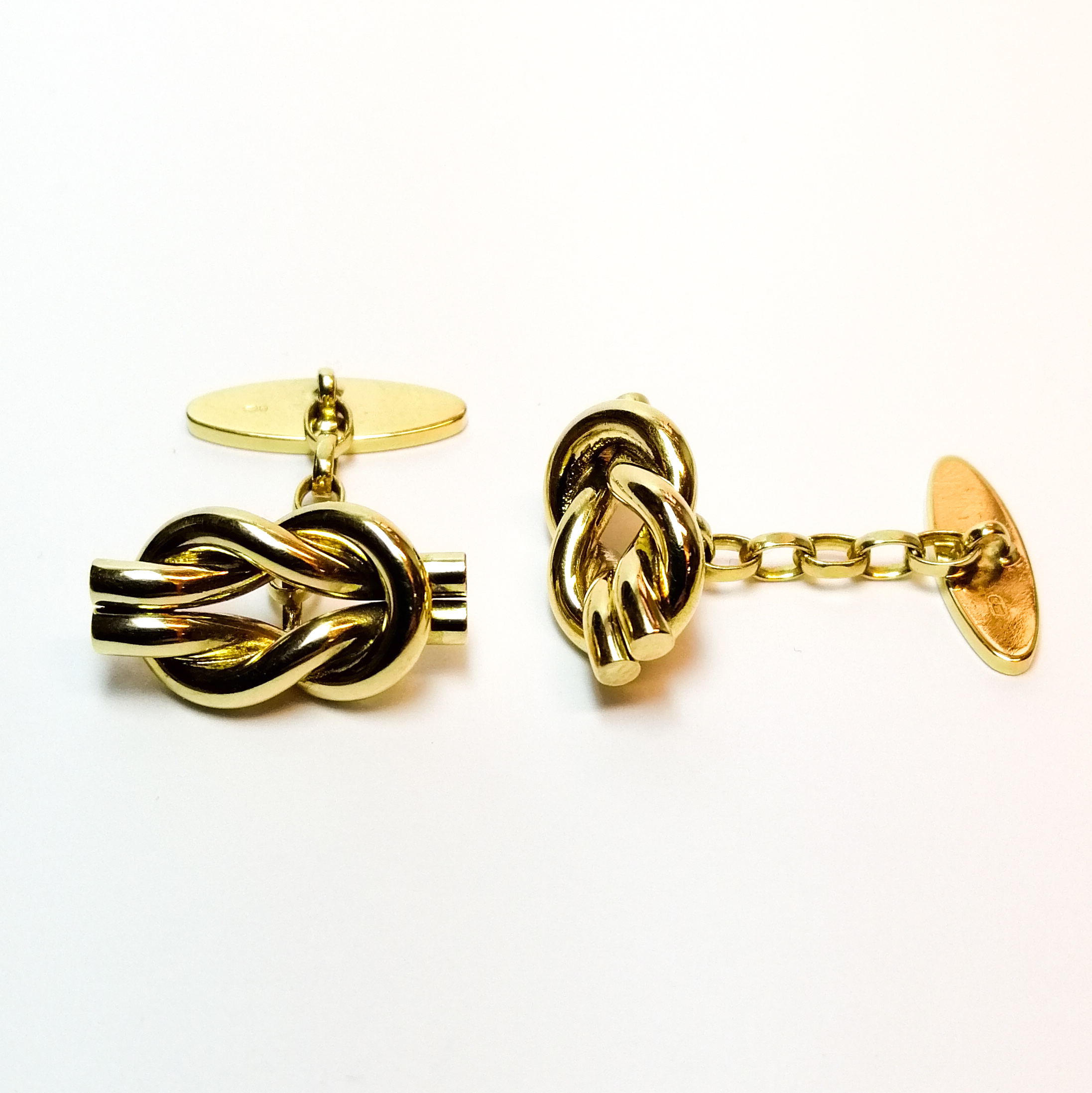 18ct Knot Design Cufflinks - G Davison & Sons Jewellers in Leigh-On-Sea ...