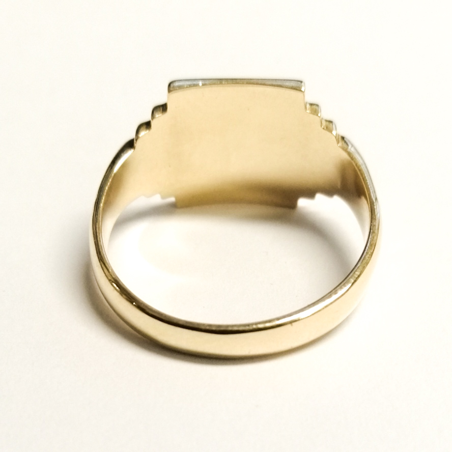 9ct Gold Rectangular Signet Ring (London 1950) - G Davison & Sons ...