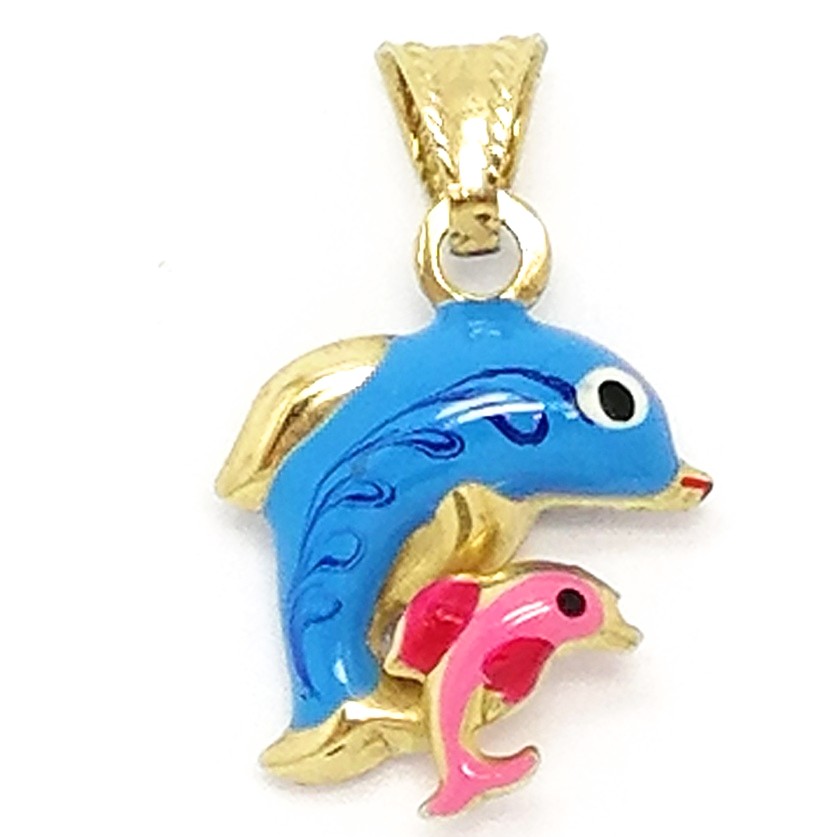 9ct Gold Hollow Enamelled Fish Charm - G Davison & Sons Jewellers in ...
