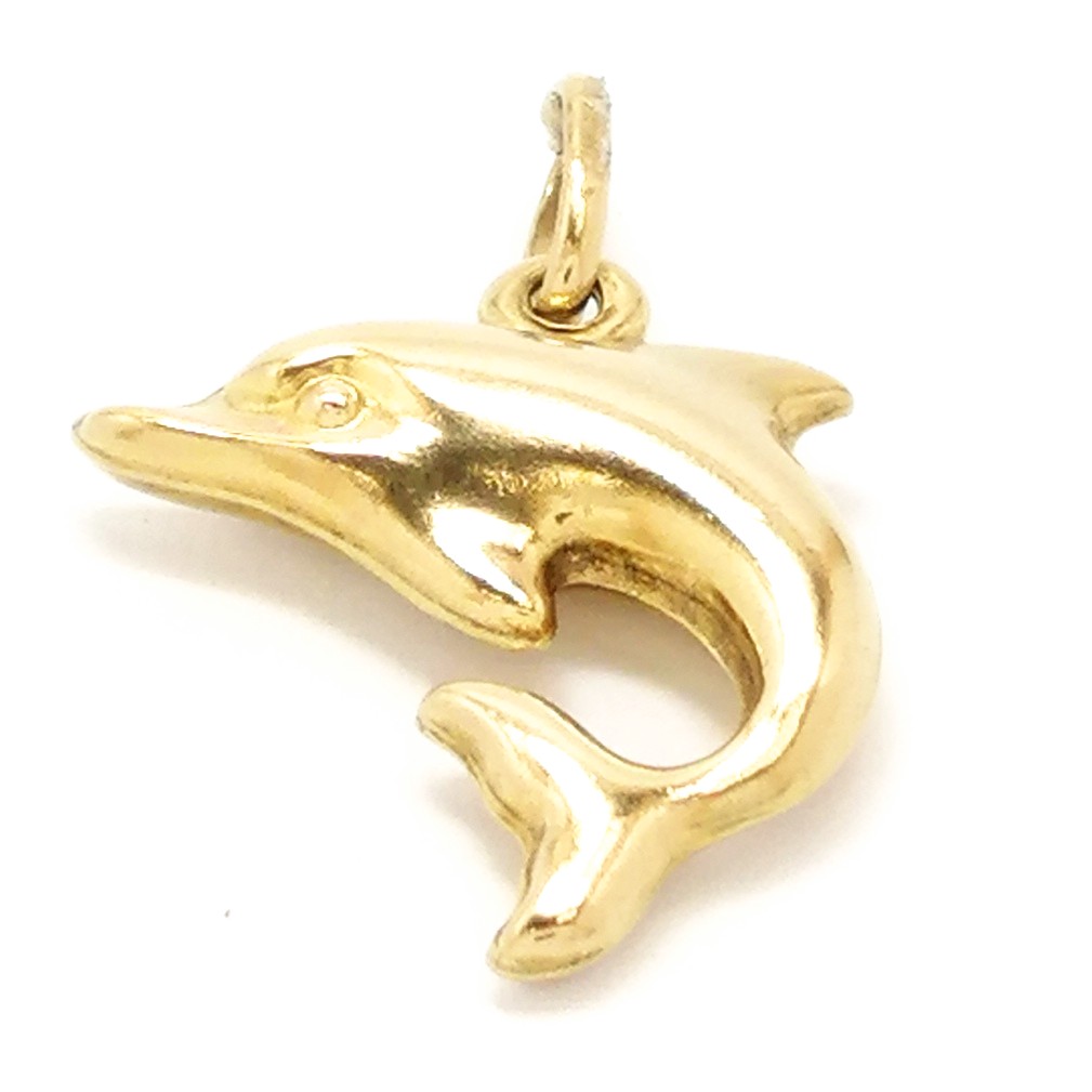 9ct Gold Hollow Dolphin Charm - G Davison & Sons Jewellers in Leigh-On ...